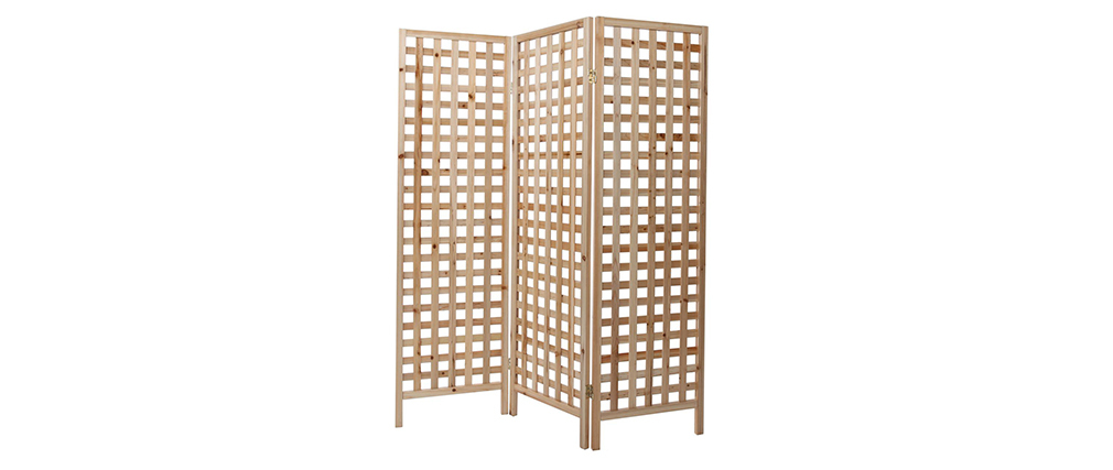 Paravento in legno naturale AKKIKO - Miliboo