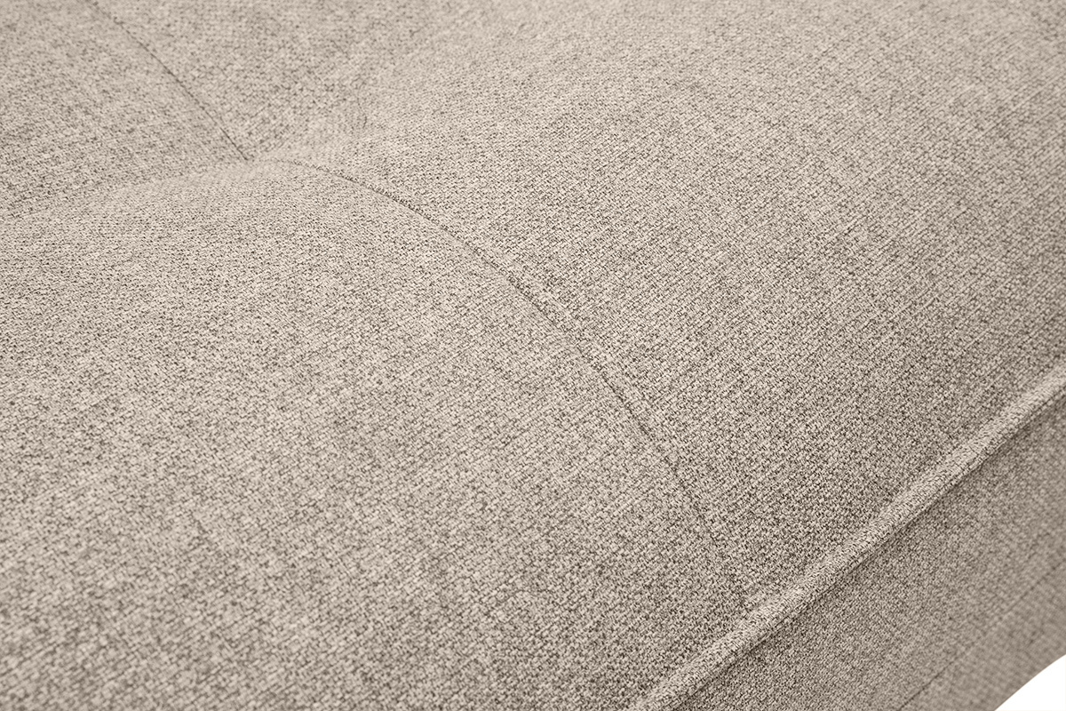 Poltrona letto a 2 posti in tessuto color talpa SALLY - Miliboo