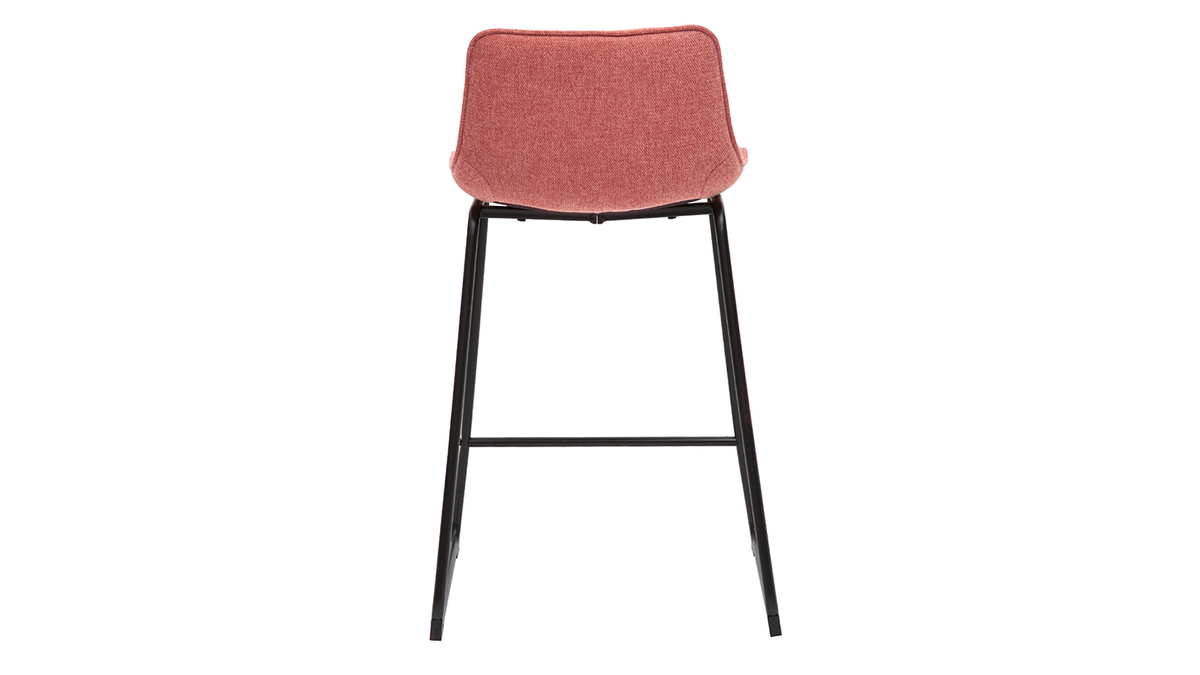 Sgabelli da bar in tessuto effetto velluto testurizzato color ...